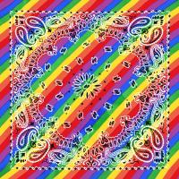 China 100 Cotton Square Bandana Scarf 54x54cm Custom Design Print Headwear for sale
