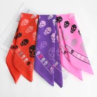 China Polyester Skull Cap Bandana 53x53cm Outdoor Cycling Sports Headscarf Square Custom Logo for sale