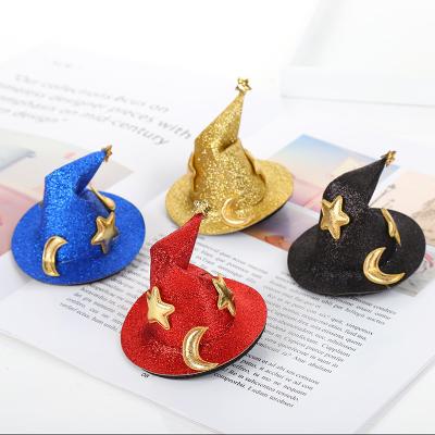 China Kids Halloween Hat Hairpin Sequins Hair Clips Costume Bonnet Hair Accessories 2 Pack for sale