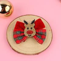 China Christmas Girls Hair Accessories Set 6Pcs Hair Clips Bows Hairpin for Children Adults Holiday Party for sale