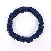 China 100% Mulberry Silk Hair Scrunchies for Women Girls Skinny Small Ponytail No Damage Breakage for sale