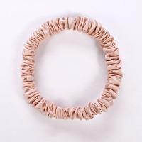China 100% Mulberry Silk Hair Scrunchies for Women Girls Skinny Small Ponytail No Damage Breakage for sale