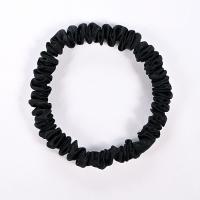 China 100% Mulberry Silk Hair Scrunchies for Women Girls Skinny Small Ponytail No Damage Breakage for sale