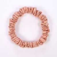 China 100% Mulberry Silk Hair Scrunchies for Women Girls Skinny Small Ponytail No Damage Breakage for sale