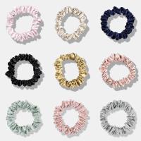 China 100% Mulberry Silk Scrunchies for Hair 6 Pack Ties Prevent Breakage Curly Hair for sale