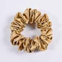 China 100% Pure Mulberry Silk Pink Oversized Scrunchies Hair Ties Elastic Ponytail Holder 8cm for sale