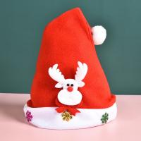 China Red Santa Claus Christmas Hat Unisex Fancy Dress Costume One Size Fits Most for Holiday Party for sale