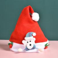 China Red Santa Claus Christmas Hat Unisex Fancy Dress Costume One Size Fits Most for Holiday Party for sale