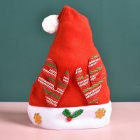 China Red Santa Claus Christmas Hat Unisex Fancy Dress Costume One Size Fits Most for Holiday Party for sale