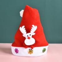 China Red Santa Claus Christmas Hat Unisex Fancy Dress Costume One Size Fits Most for Holiday Party for sale