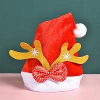 China Red Santa Claus Christmas Hat Unisex Fancy Dress Costume One Size Fits Most for Holiday Party for sale