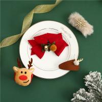 China Christmas Slap Bracelets Hair Clips Set 43g Santa Claus Hair Bows Barrettes for Kids Girls for sale
