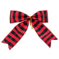 China Christmas Gift Wrapping Ribbon Bows 10mm x 50m Decorative Knots for Party Ornaments for sale