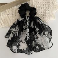 China Elastic Hair Scrunchie Camellia Flower Design One Size for Women Girls Casual Party Wedding for sale