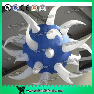 China White And Blue Club Hanging Decoration Inflatable Star Customized for sale