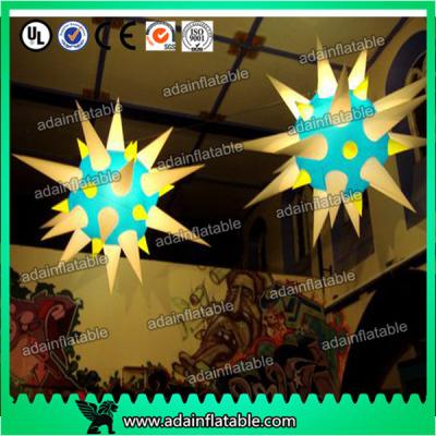 China Beautiful Club Hanging Decoration Lighting Inflatable Star With LED for sale