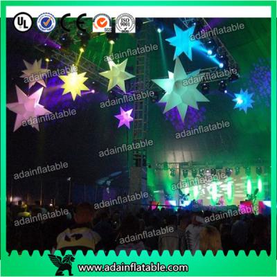 China Colorful Oxford Cloth Inflatable Star Huge Inflatable Balloon with Blower for sale