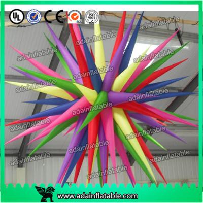 China Customized Inflatable Lighting Decoration / Inflatable Air Star Balloon For Party for sale