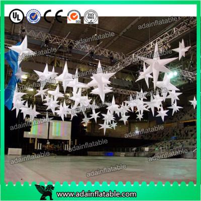 China Wedding Decoration Inflatable Lighting Balloon , Oxford Cloth Inflatable Star for sale