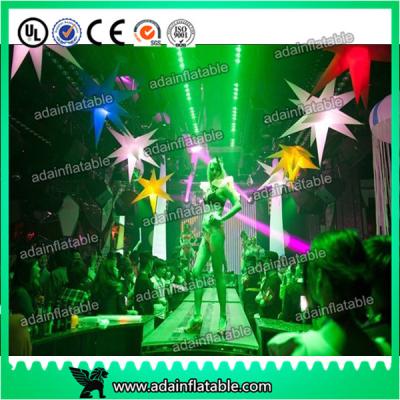 China Customized Led Lighting Inflatable Star For Club Stage Decoration for sale