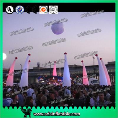 China Events Square Decoration Entrancce Inflatable Cone With LED Light for sale