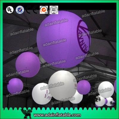 China 1m~10m Customized Events Hanging Decoration Inflatable Ball With LED Light for sale