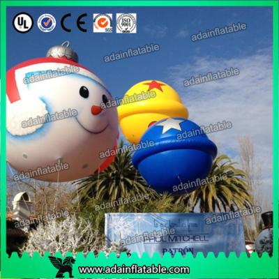 China Christmas Decoration Lighting Inflatable Balloon Snowman Ball for sale