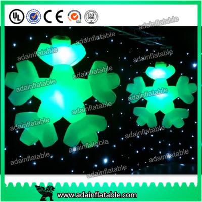 China 1.5M Christmas Decoration Lighting Inflatable Snowflake Replica Model for sale