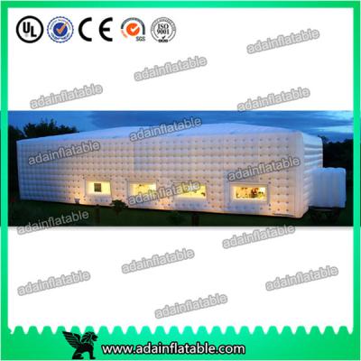 China 0.9mm Pvc Tarpaulin Green Large Inflatable Tent For Family Outdoor Wedding Events for sale