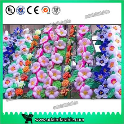 China 8m Customize Lighting Decoration Inflatable Flower Chain For Wedding Decoration for sale
