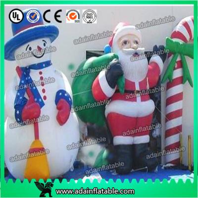 China Inflatable Santa Claus Cartoon,Inflatable Snowman For Christmas Advertising for sale