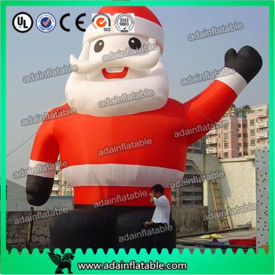 China 6m Giant Inflatable Santa Cartoom For Chrismtas Shopping Mall Promotion for sale