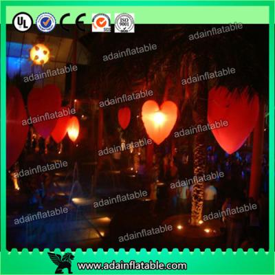 China Hanging Lighting Inflatable Heart For Club Event/Party/Stage/ Decoration for sale