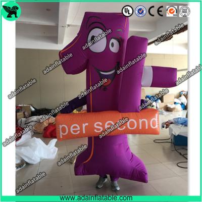 China Promotional Walking Inflatable Number Costume Advertising Moving Mascot Inflatable for sale