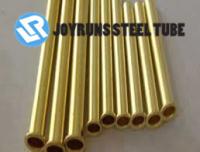 China DIN1785 CuZn28Sn1 Seamless Admiralty Brass Tube 25x1mm for Heat Exchangers and Marine Applications for sale