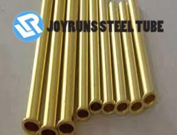 China DIN1785 CuZn28Sn1 Seamless Admiralty Brass Tube 25x1mm for Heat Exchangers and Marine Applications for sale
