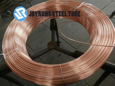 China 4.76mm x 0.65mm Copper Plated Steel Bundy Tube ASTM A254 SPCC Pancake Coil for Automotive and Refrigeration for sale