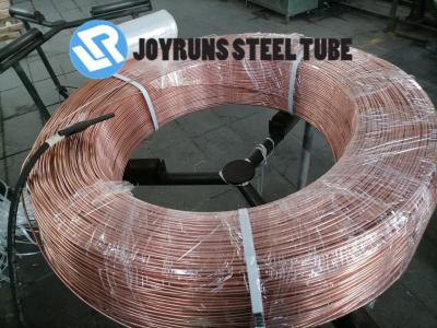 China EN10305-1 DC04 Copper Coated Bundy Steel Tube 4.76mm x 0.55mm for Automotive and Refrigeration Systems for sale