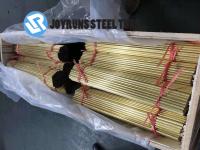 China 24mm x 1mm ASTM B111 C68700 Aluminium Brass Seamless Tubes with 414 MPa Tensile Strength and 55% Elongation for sale