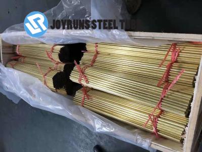 China 24mm x 1mm ASTM B111 C68700 Aluminium Brass Seamless Tubes with 414 MPa Tensile Strength and 55% Elongation for sale