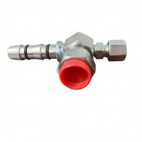 China ZJ4-019 4-Point Standard Size Refrigeration Pipe Connector with Built-in Service Valve and Dual O-Ring Sealing for HVAC Systems for sale
