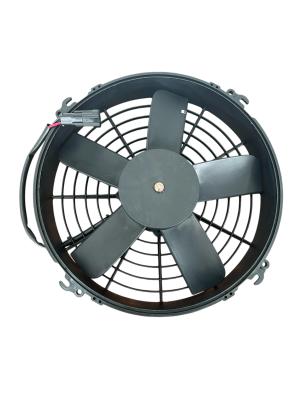 China 24V DC Motor Condenser Cooling Fan with 5-Blade Aerodynamic Design and Pre-Wired Connector for sale
