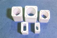China Abrasion Resistant 95% Alumina Custom Ceramic Fuse With Holes For Fuse Protection for sale