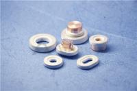 China Metallized 95% AL2O3 Alumina Ceramic Insulator For Battery for sale