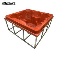 China Superior Quality 2.2*2.2M square spa hot tub mold with removable mold outdoor family spa pool mould bathtub mould for sale