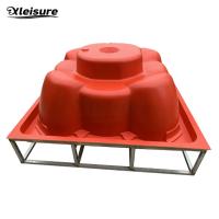 China unique design square gel-coat spa hot tub mold (male mold) 8-person party spa mold bathtub mould for sale