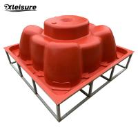 China unique design square gel-coat spa hot tub mold (male mold) 8-person party spa mold bathtub mould for sale