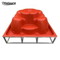 China unique design square gel-coat spa hot tub mold (male mold) 8-person party spa mold bathtub mould for sale