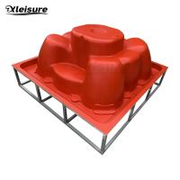 China unique design square gel-coat spa hot tub mold (male mold) 8-person party spa mold bathtub mould for sale