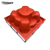 China unique design square gel-coat spa hot tub mold (male mold) 8-person party spa mold bathtub mould for sale